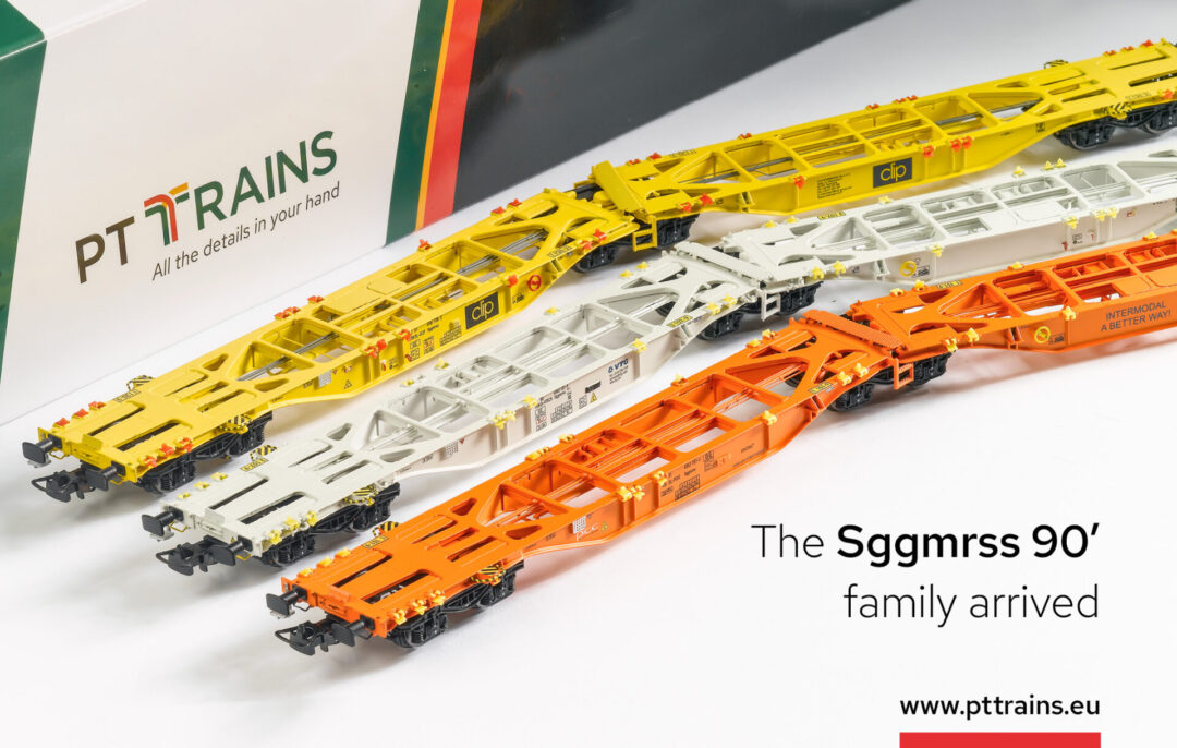 H0 1/87 Scale Models Wagon VTG Sggmrss 90’+2×45’HC - PT Trains